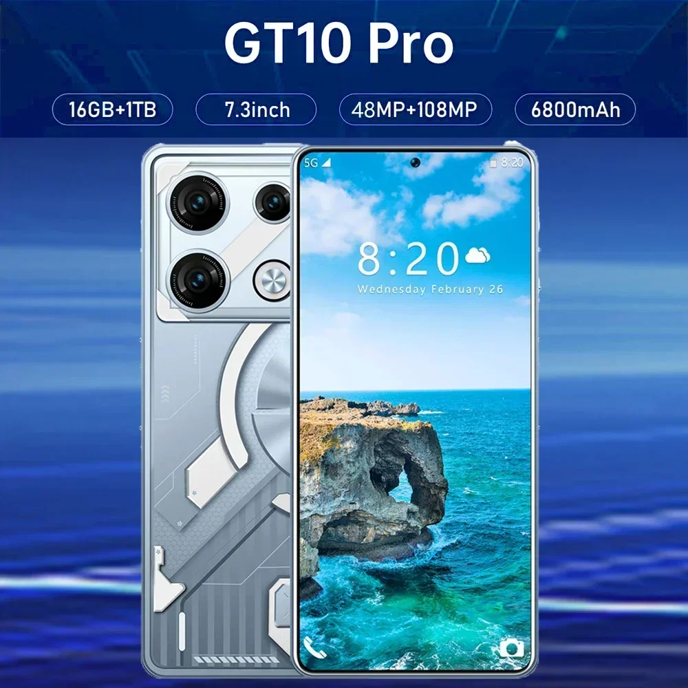 Nuevo-GT10-Pro-Smartphone-Dual-SIM-tel-fonos-m-viles-7000mAh-Original ...
