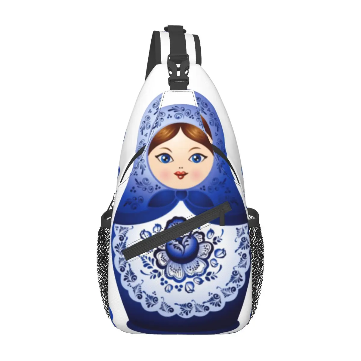 Matryoshka Doll Russian Gzhel Crossbody Sling Bags Small Chest Bag ...