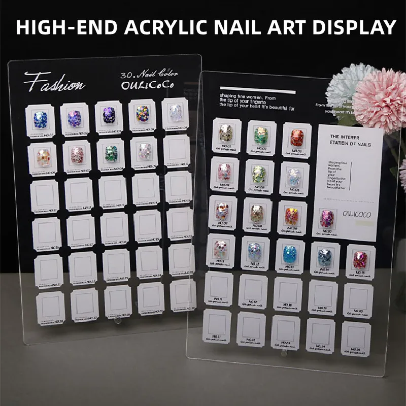 Nail Display Board Nail Art Display Panel Korean Style Big Sequin Color ...