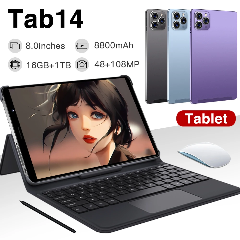 New-8-inch-Tab14-tablet-dual-card-5G-call-10-core-16-1TB-large-memory ...