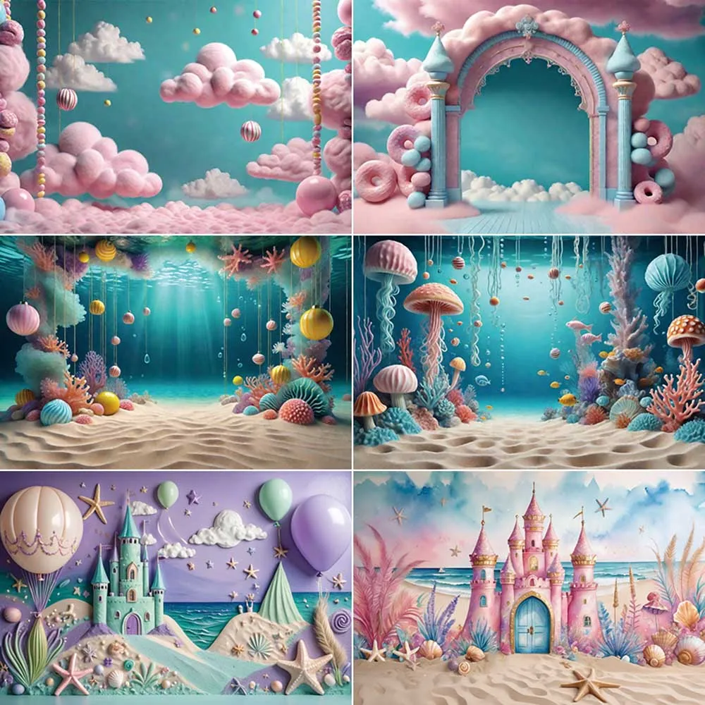 MOON-QG-Birthday-Balloons-Photozone-Backdrop-Girls-Princess-Castle ...