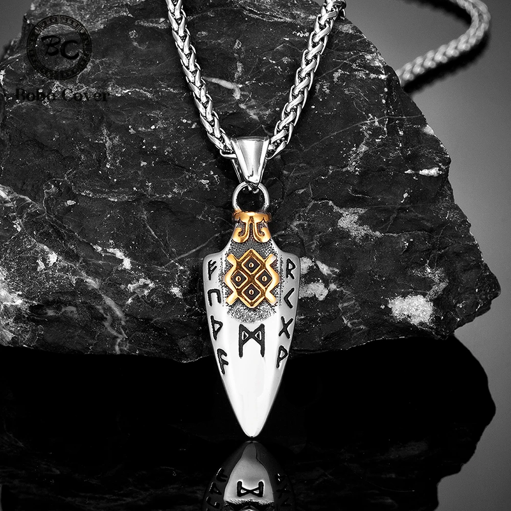 Odin Amulet Viking Necklace | Pendants Viking Rune Steel | Men Necklace ...