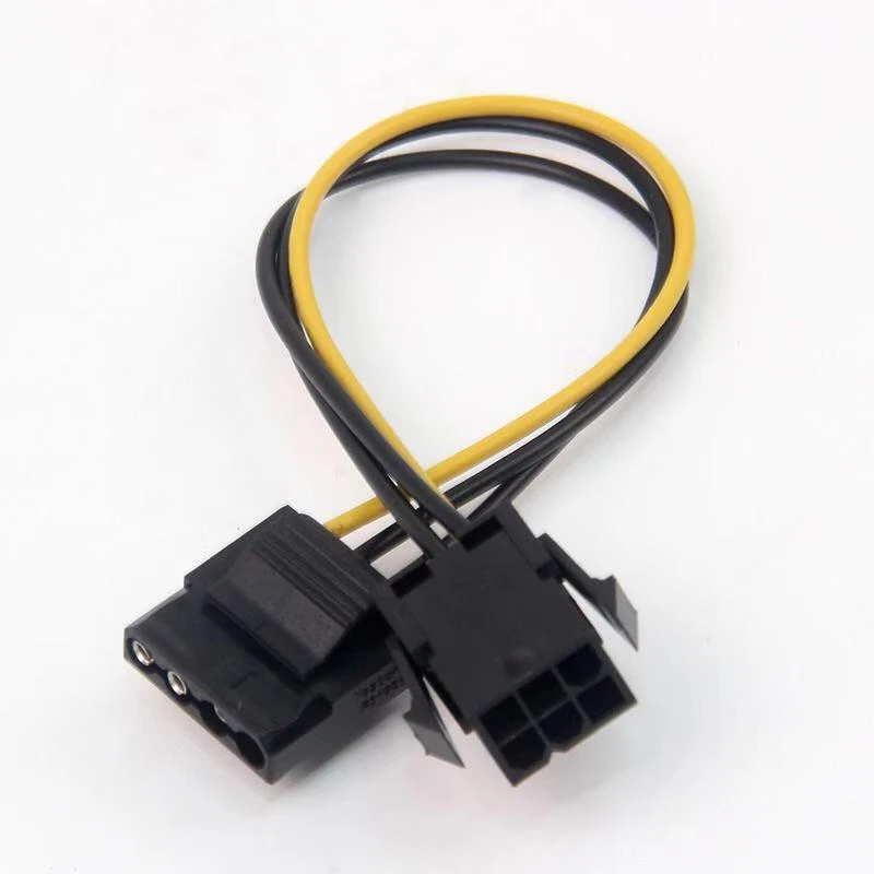 1pcs-6pin-Female-Graphics-Card-GPU-to-Molex-IDE-Dual-2-x-4pin-Female-to ...