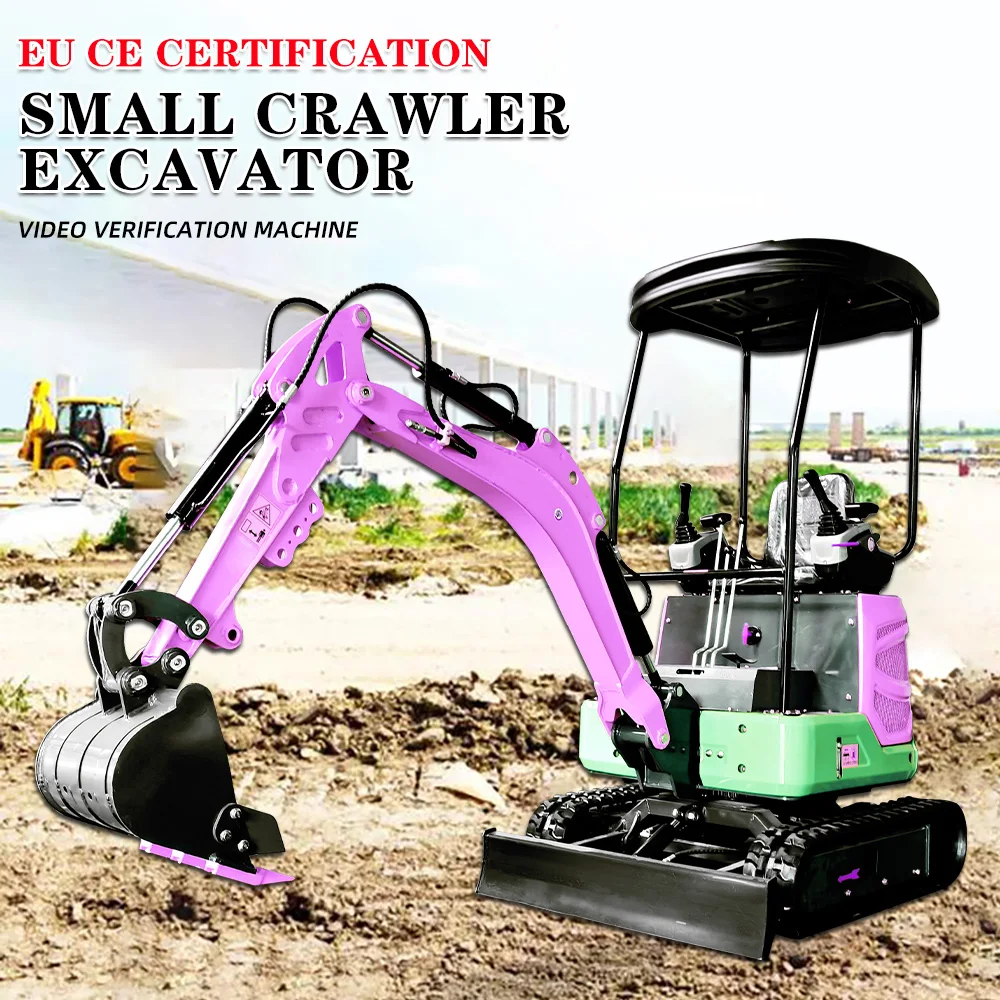 1.8 Ton Mini Construction Excavator Free Shipping Diesel Powered ...