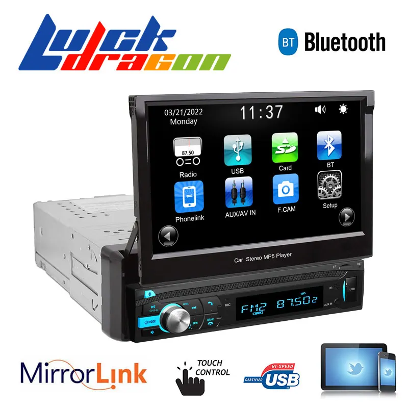 Radio-1-din-mp5-Auto-7inch-Digital-Full-Touch-Screen-Car-Audio-FM-AUX ...