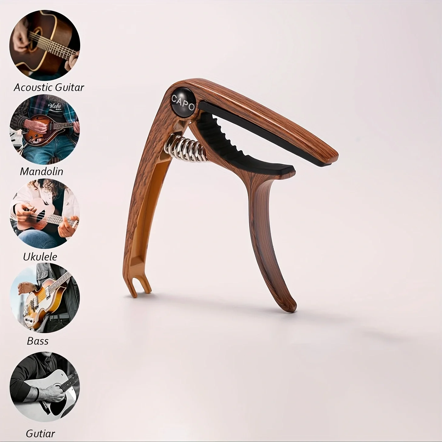 Guitar Capo Metal 1PC Aluminum Alloy Trigger Clamp - Professional for ...