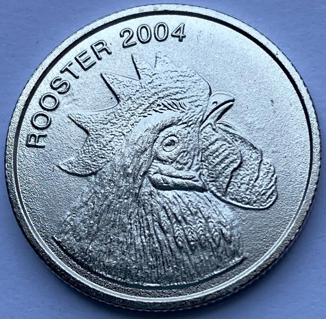 2004-Cape-Verde-5-Escudos-Chinese-Zodiac-of-Rooster-Commemorative-Coin ...