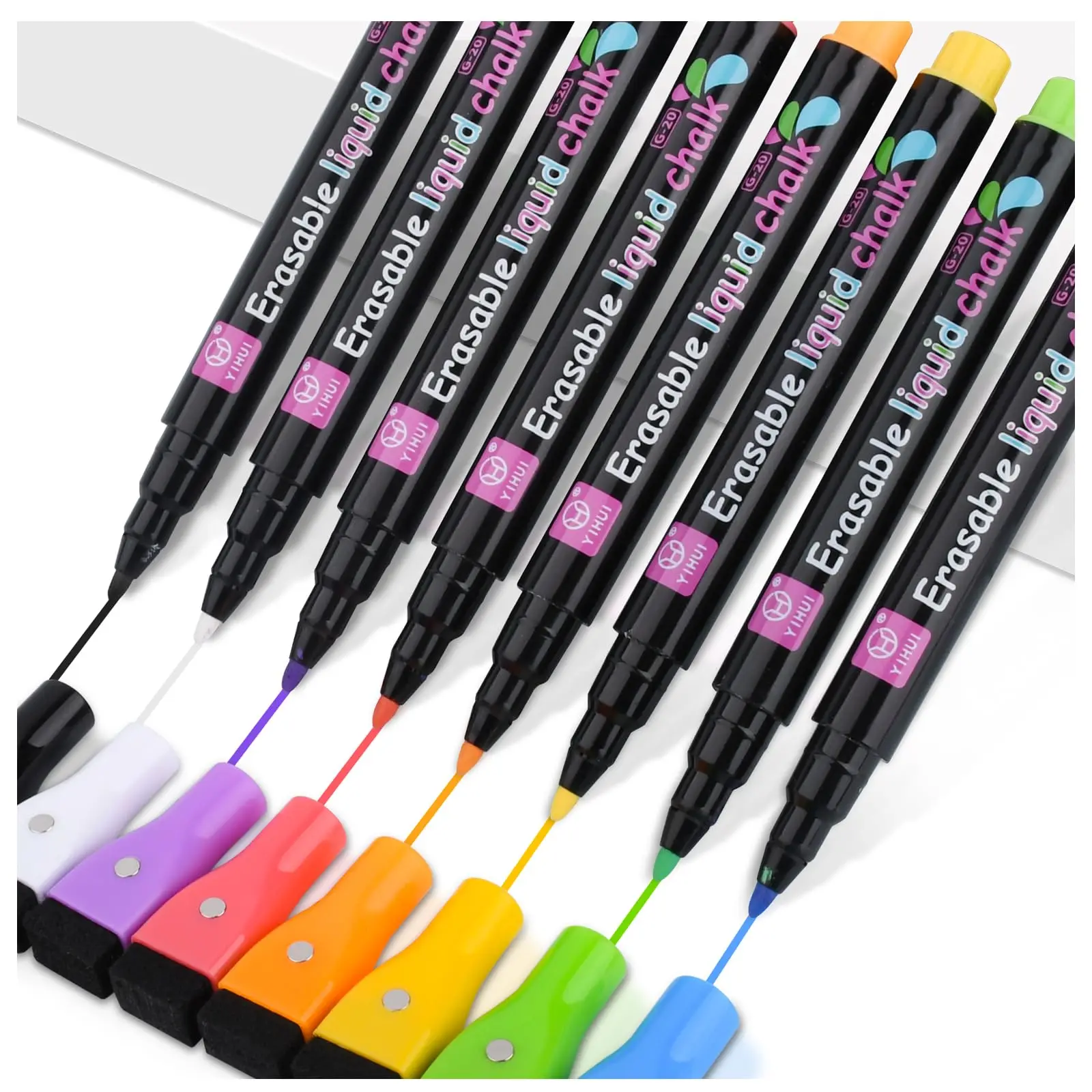 8-Color-Magnetic-Dry-Erase-Markers-Erasable-Whiteboard-Marker-Pens-with ...