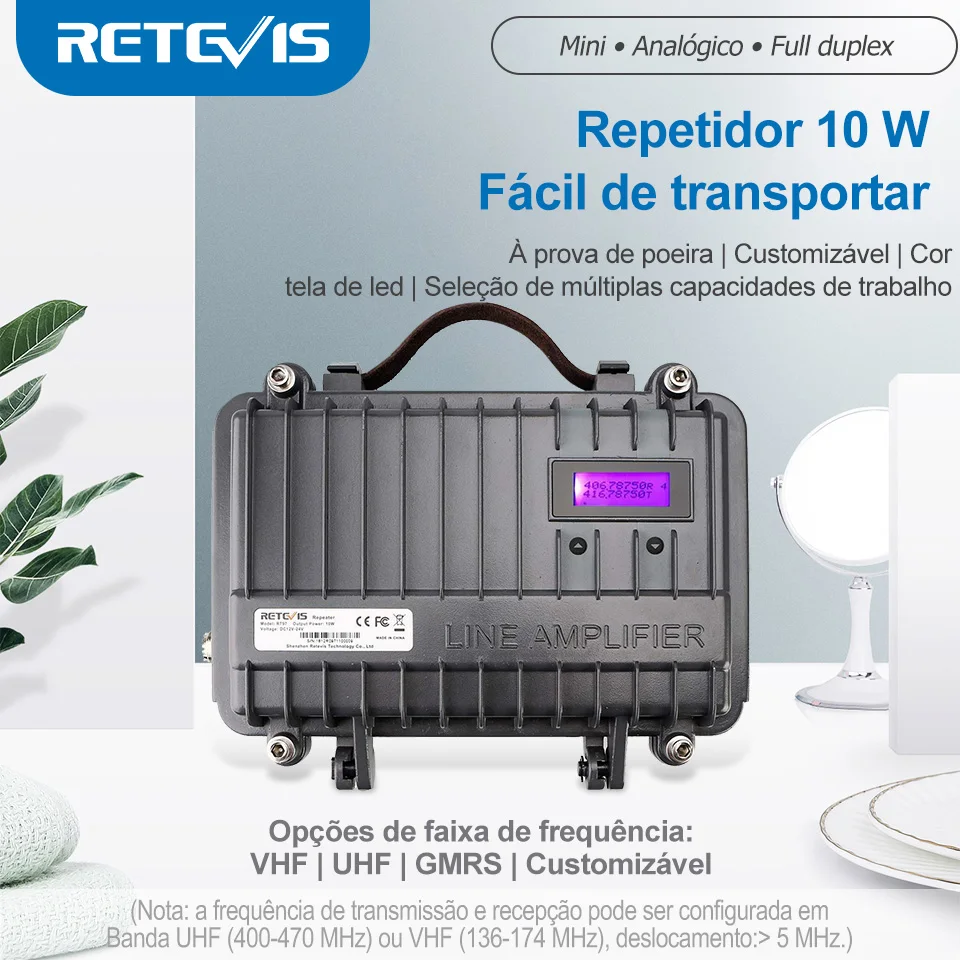 Repetidor de rádio em dois sentidos frente e verso completo repetidor ...