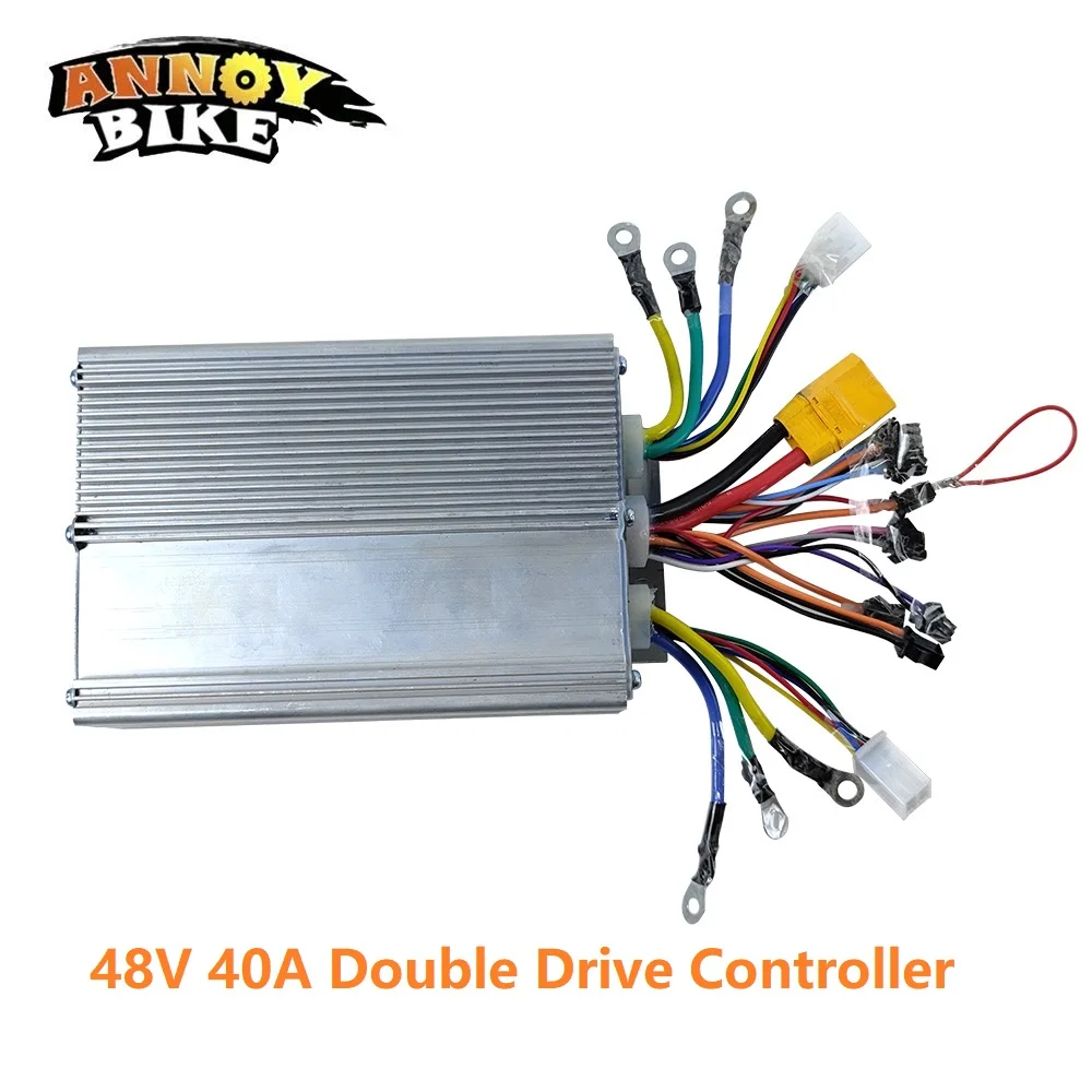 Double-Drive-Controller-48V-40A-1000W-1500W-Electric-Bicycle-Scooter ...