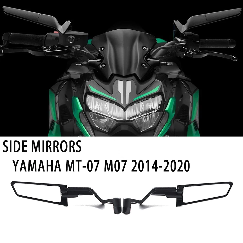 For-Yamaha-MT-07-mt07-2014-2020-Motorcycle-Mirrors-Stealth-Winglets ...