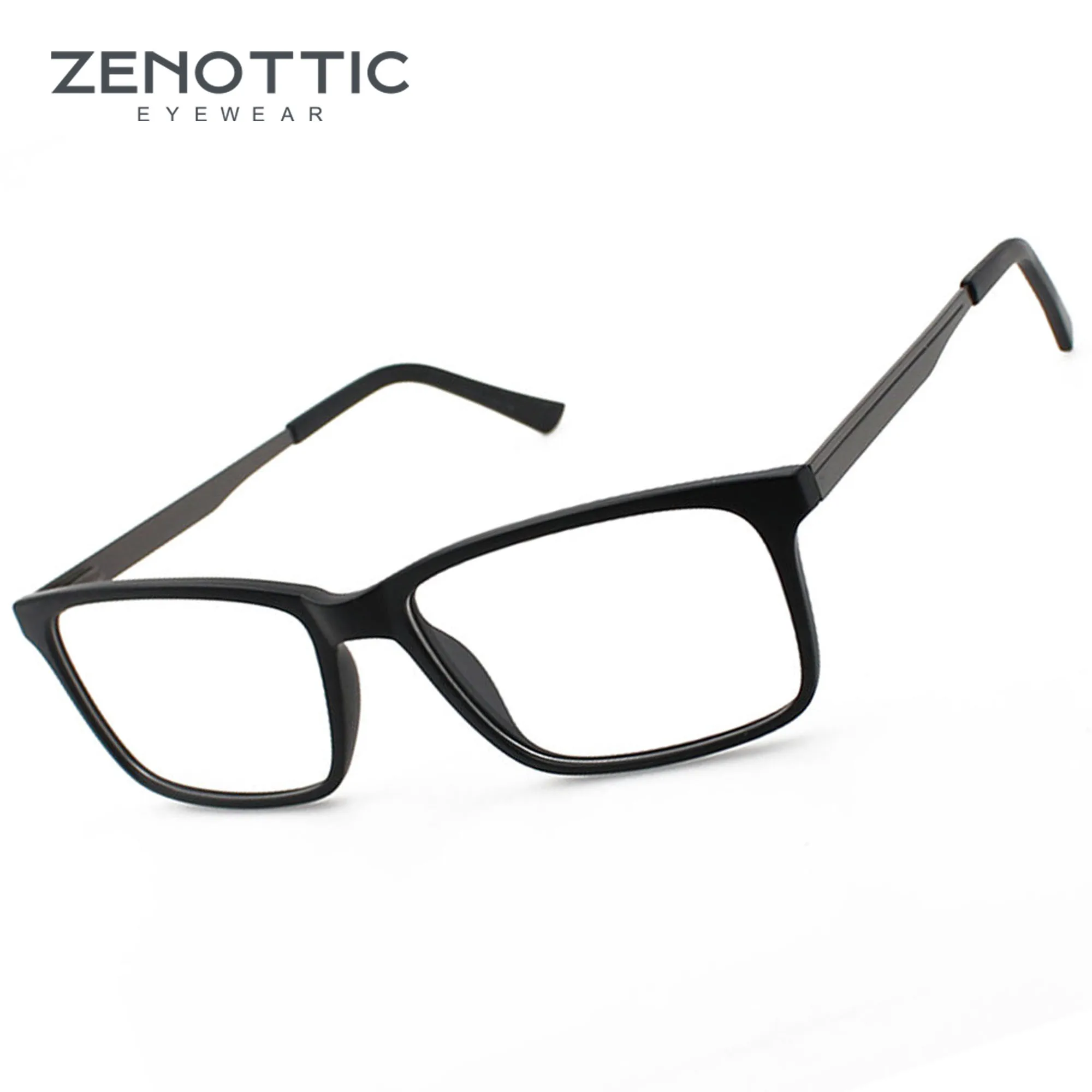 ZENOTTIC-Classic-Square-Optical-Glasses-Large-Frame-Men-Non ...
