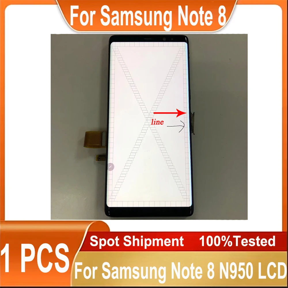 Defect-LCD-For-Samsung-Note-8-LCD-Screen-N9500-N9500F-Note8-Display ...