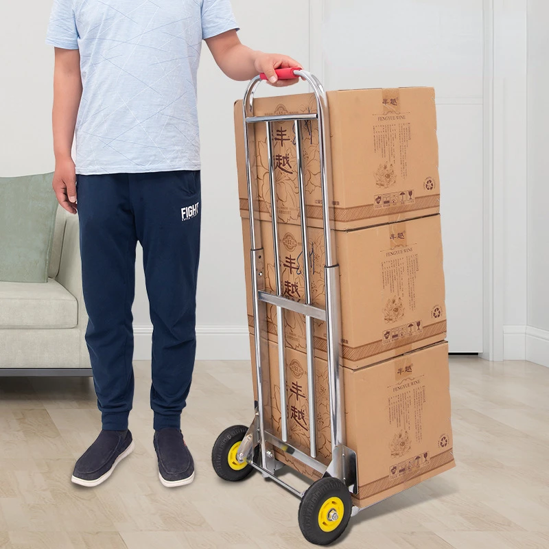 Folding Trolley Household Grocery Shopping Trolley Luggage Climbing ...