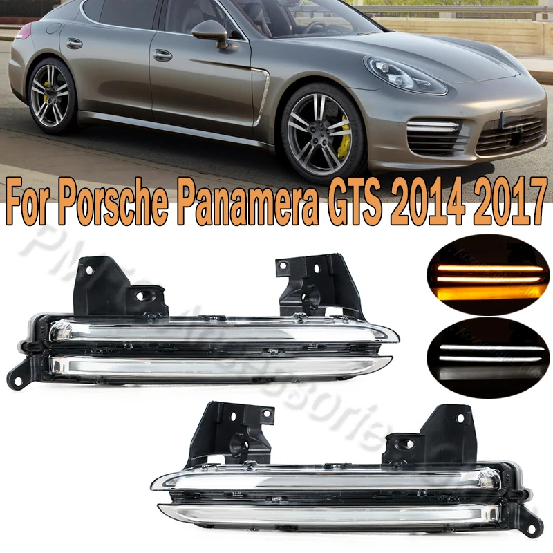 Car LED DRL Daytime Running Light Fog Lamp Turn Signal Lamp For Porsche ...