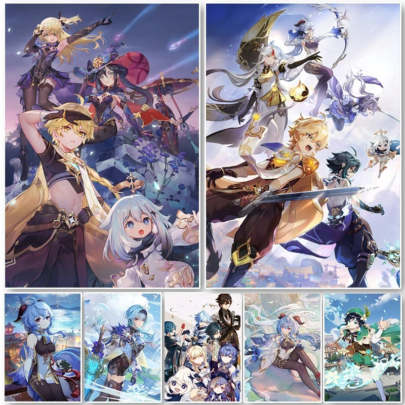 Genshin-Impact-Game-Poster-Hd-Printed-Game-Player-Posters-Decor-Canvas ...