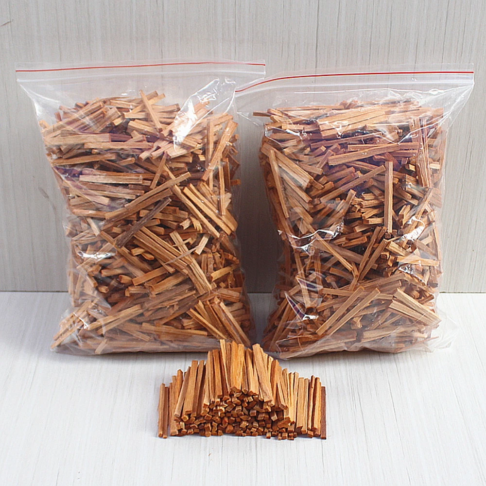 50g Natural Sandalwood Sticks Incense Natural Hand Split Wood Strips ...