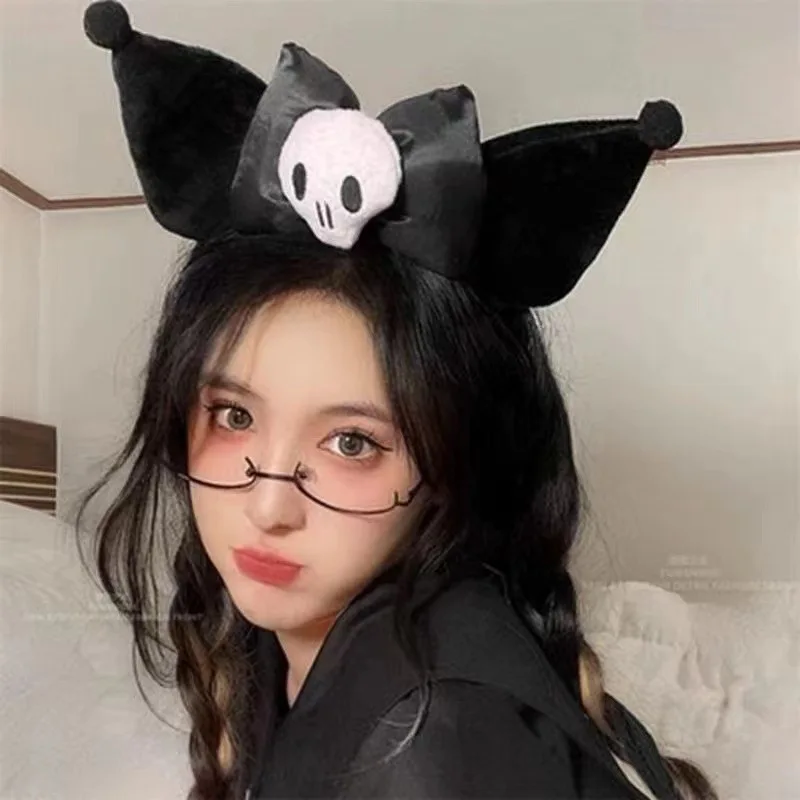 Halloween-Sanrio-Kuromi-Hair-Accessories-Scary-Cute-Big-Ears-Bow-Kuromi ...