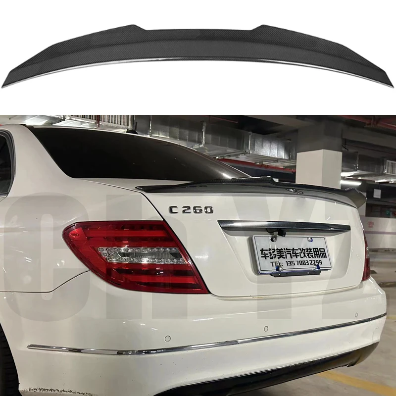 For-PSM-Style-Car-Rear-Trunk-Lid-Spoiler-Wing-Fit-For-Mercedes-Benz-C ...