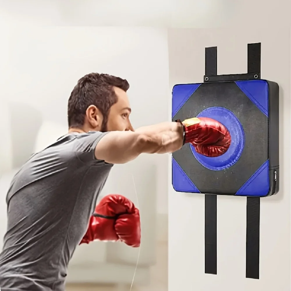 1pc Blue Leather Wall Punching Pad, Boxing Punch Target Training ...