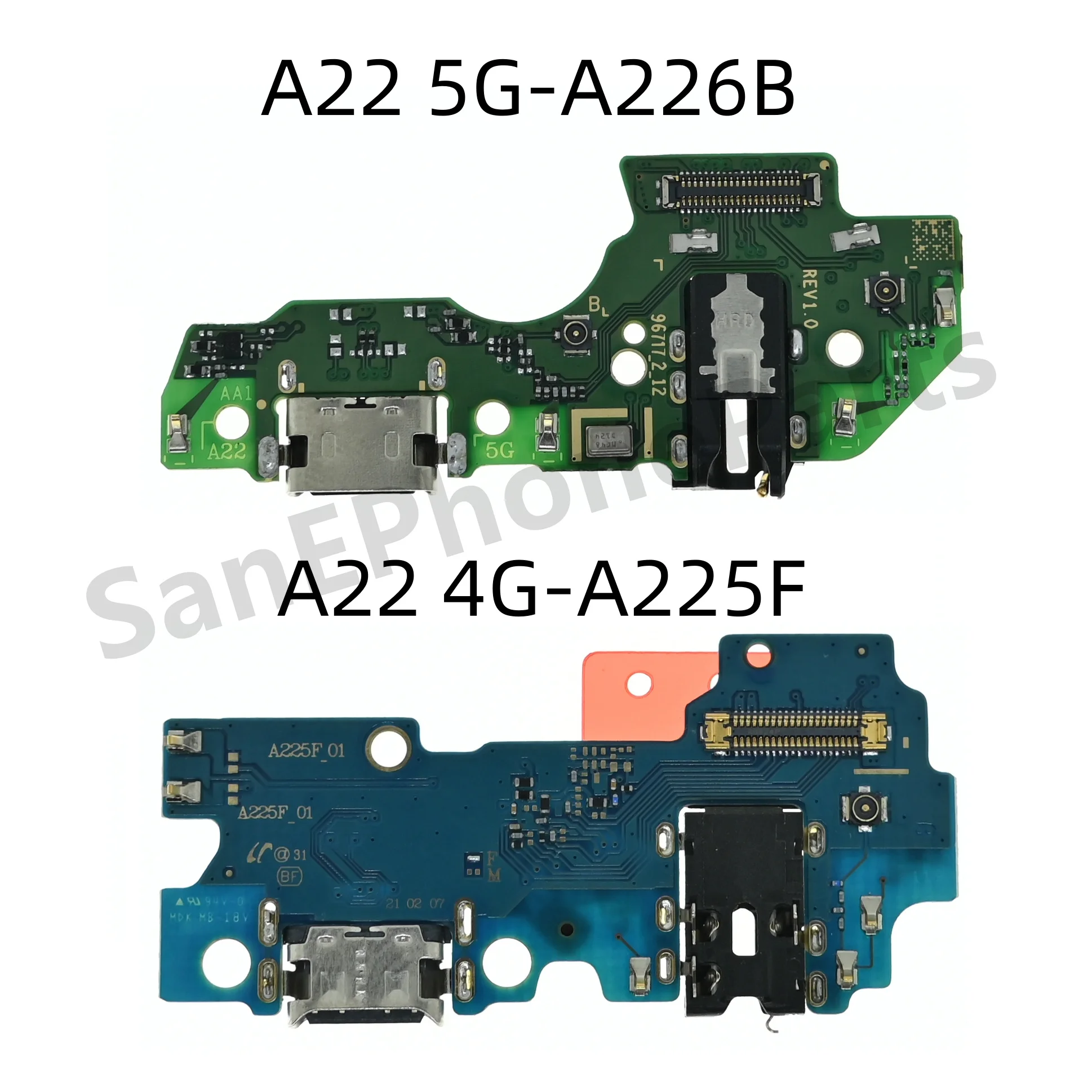 Puerto-de-carga-USB-con-soporte-IC-para-Samsung-A22-4G-5G-A225F-A226B ...