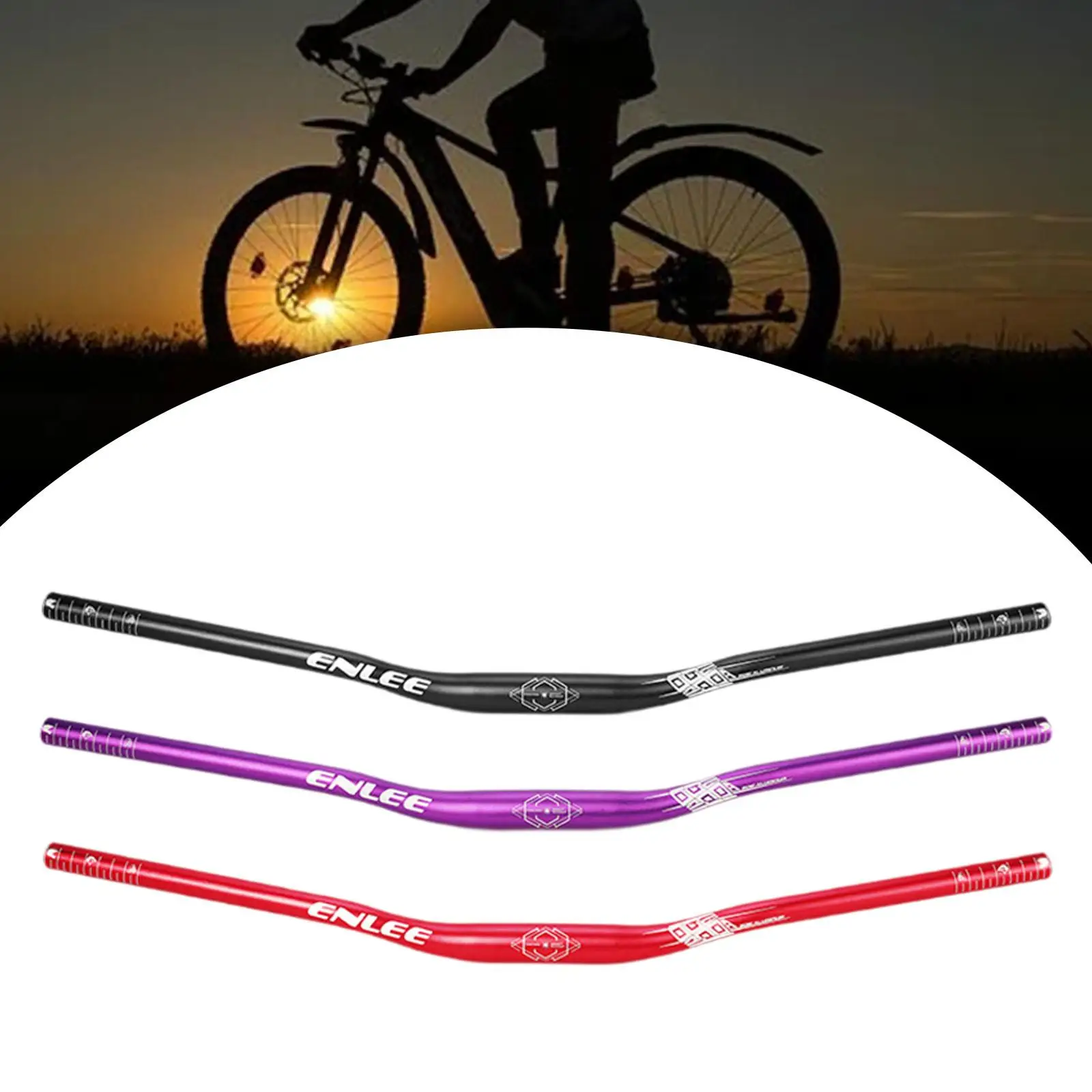 Mountain Bike Handlebar Handle Bar 31.8mm Long 780mm Lightweight Riser ...