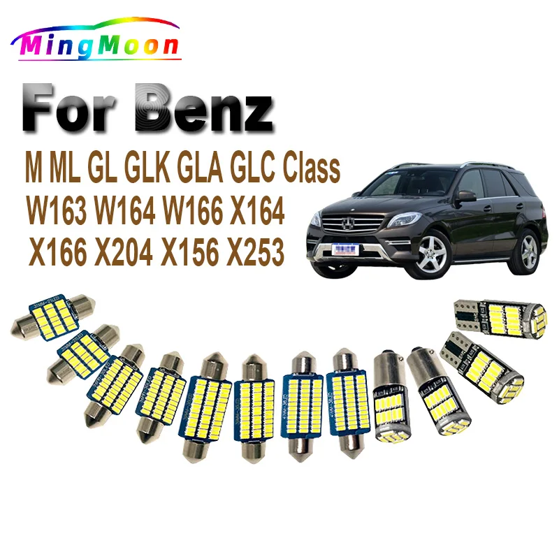 Canbus-Car-LED-Bulbs-For-Mercedes-Benz-M-ML-GL-GLK-GLA-GLC-Class-W163 ...