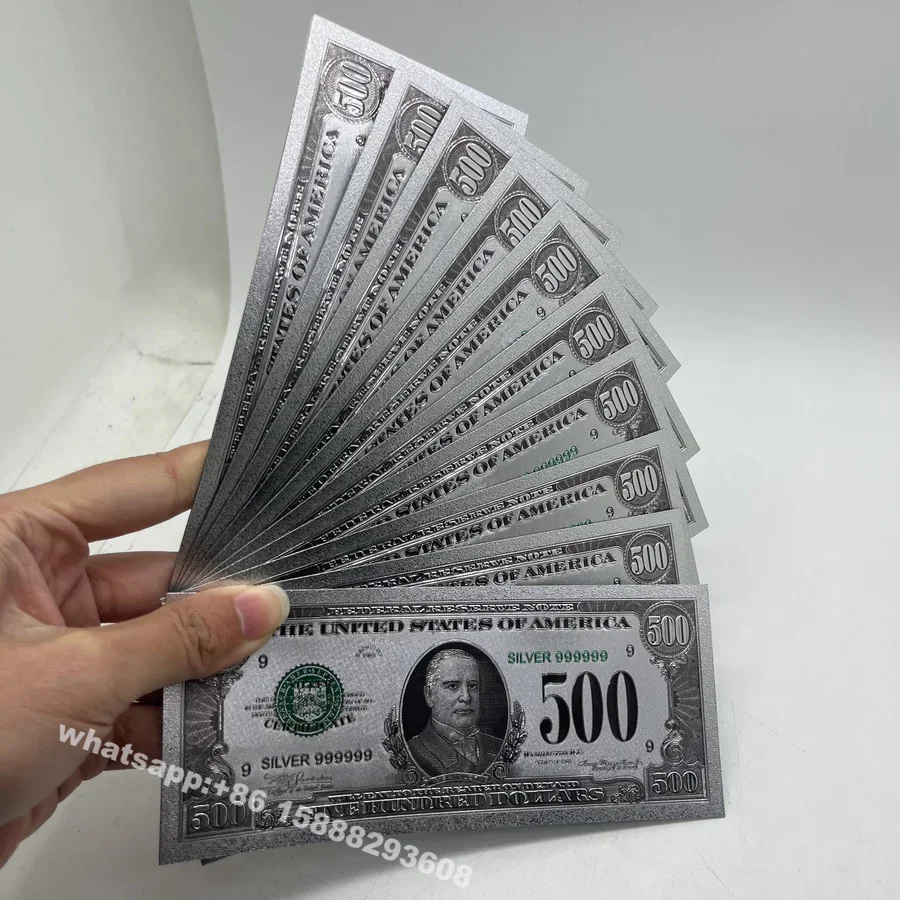 America-500-dollar-Silver-plated-Banknote-USD-plastic-Note ...