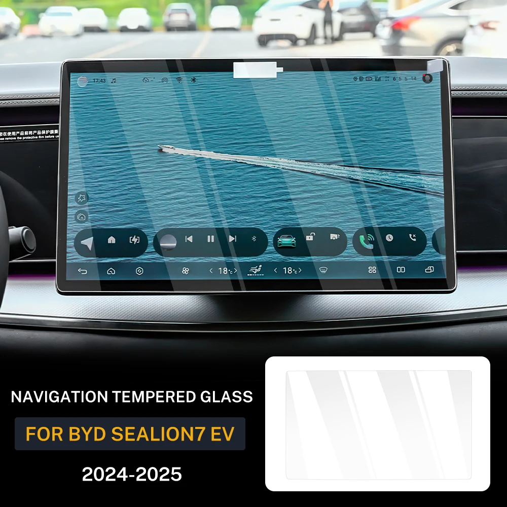 HD Tempered Glass for BYD SEALION 7 EV 2024 2025 Interior Console Panel ...