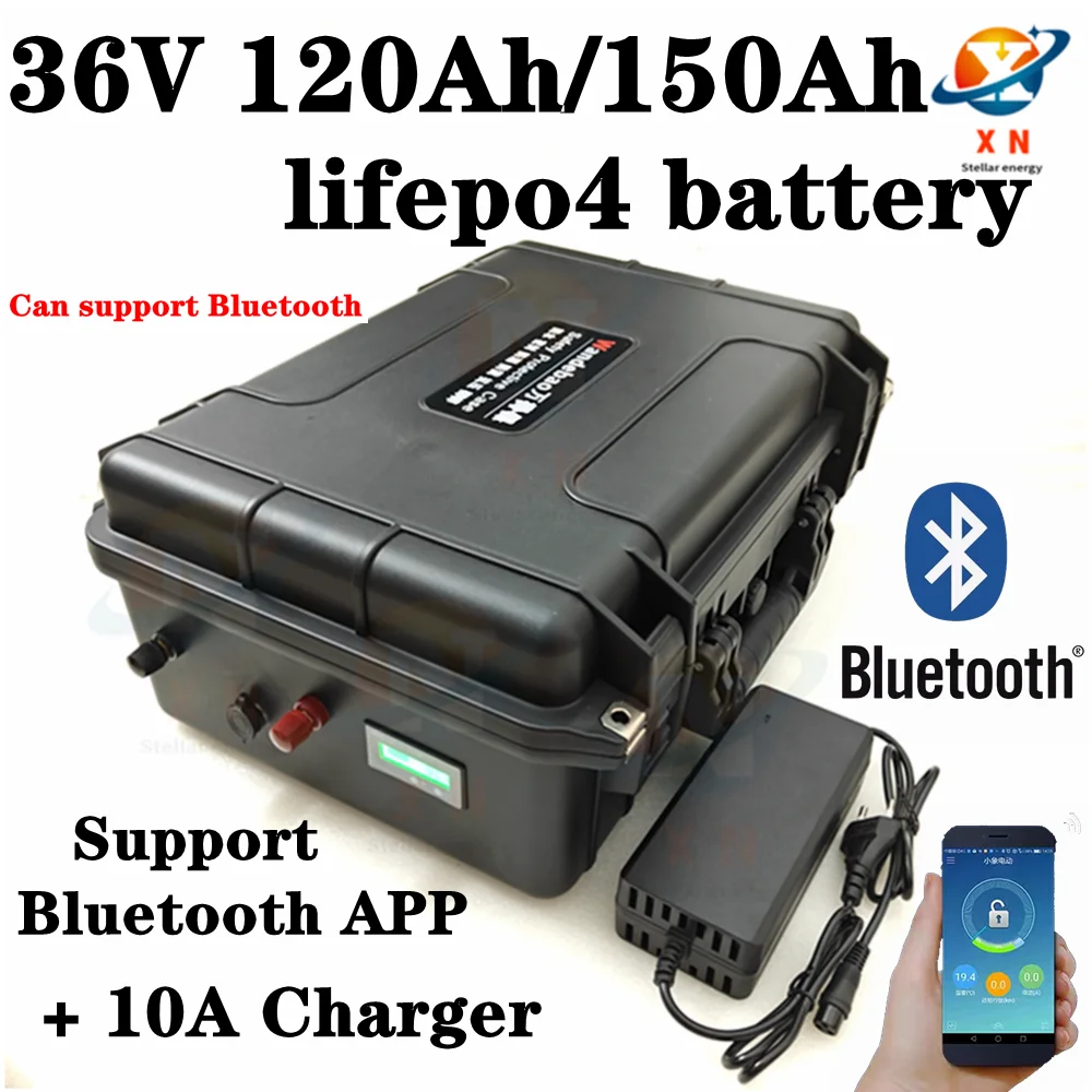 36V-150AH-lifepo4-36v-120Ah-lifepo4-lithium-battery-bluetooth-APP-BMS ...