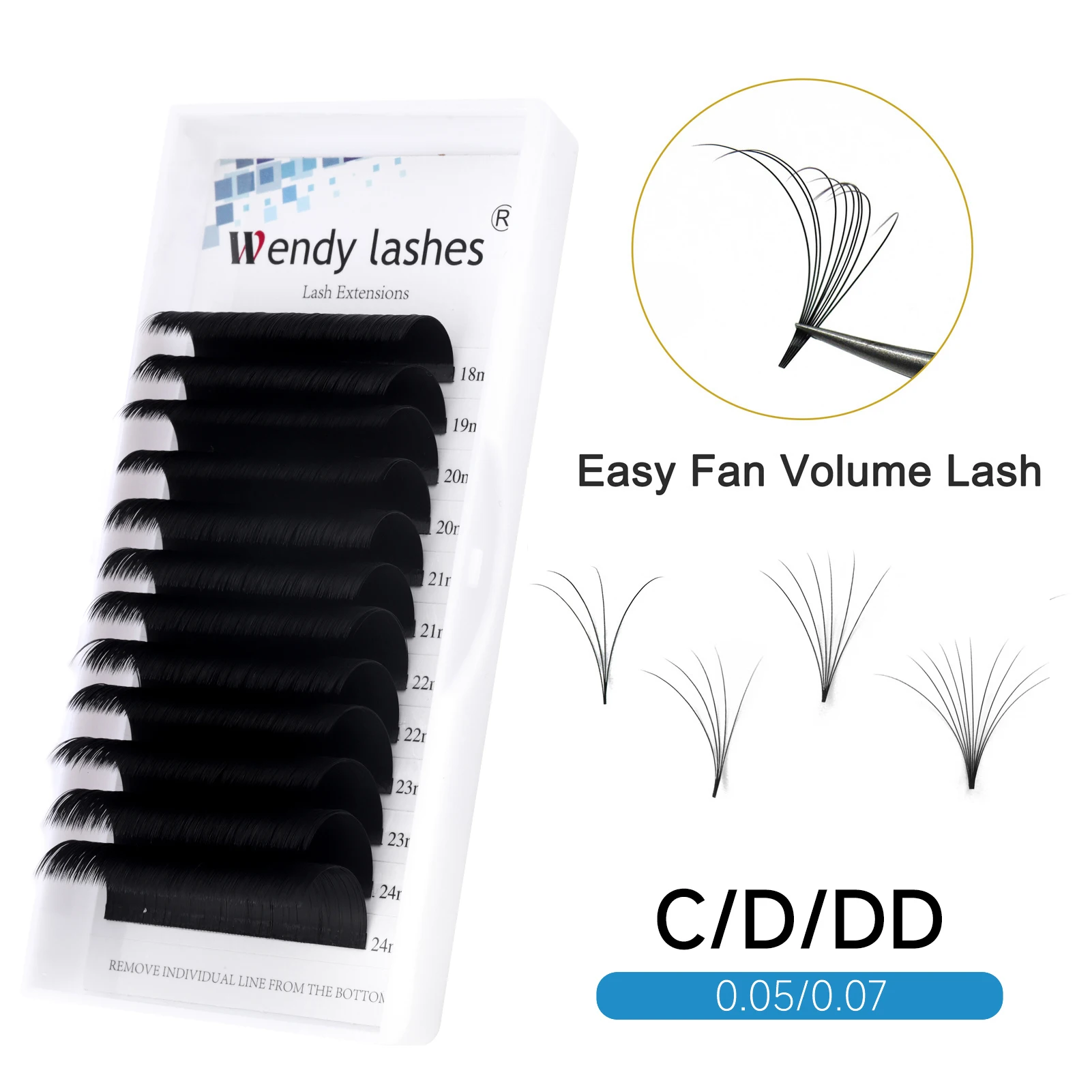 Wendy-Lashes-Easy-Fan-Lashes-Extension-DIY-2d-3d-4d-10d-Faux-Mink ...