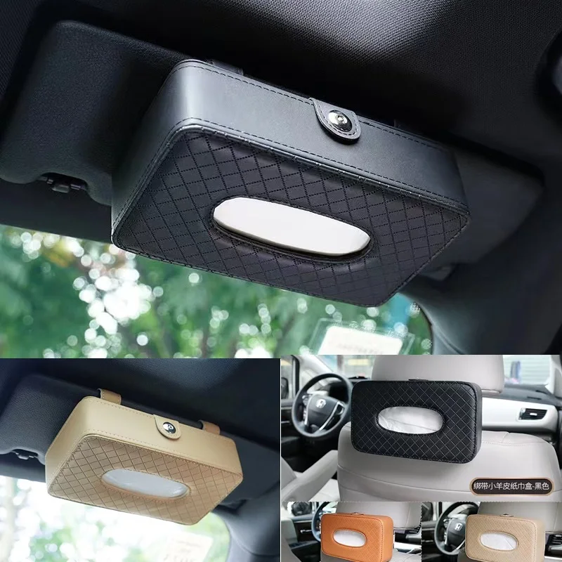 Car-Napkin-Holder-Vehicle-Supplies-Leather-Tissue-Case-Box-Towel ...