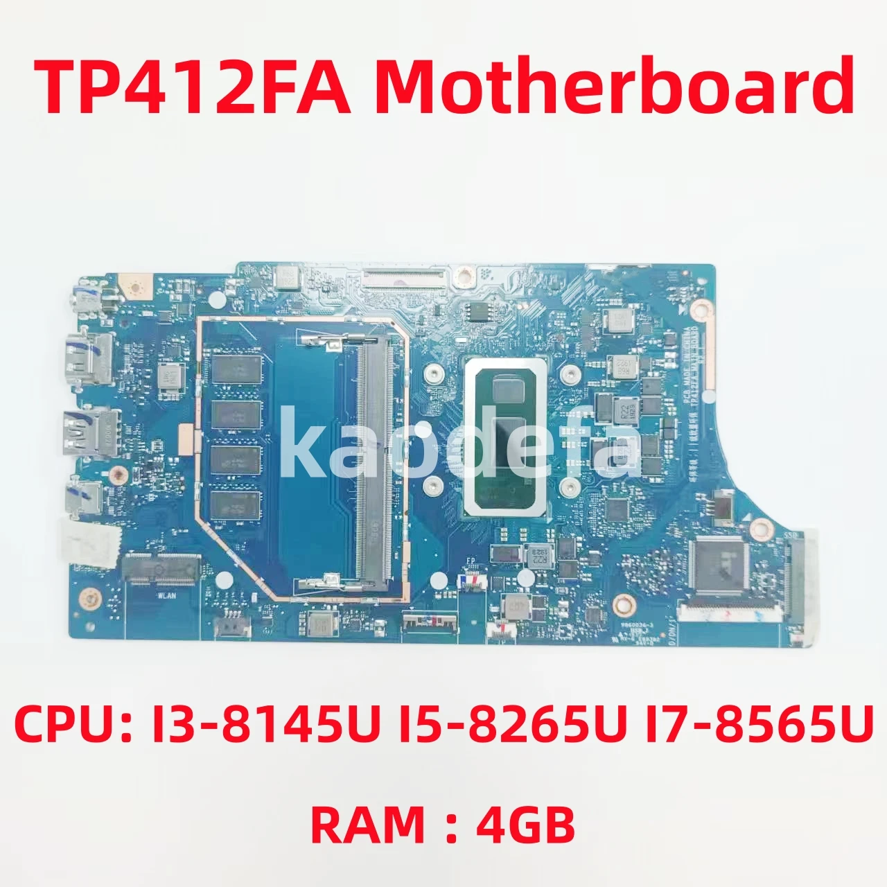 TP412FA-For-ASUS-TP412F-TP412FAC-SF4100-Laptop-Motherboard-CPU-I3-8145U ...
