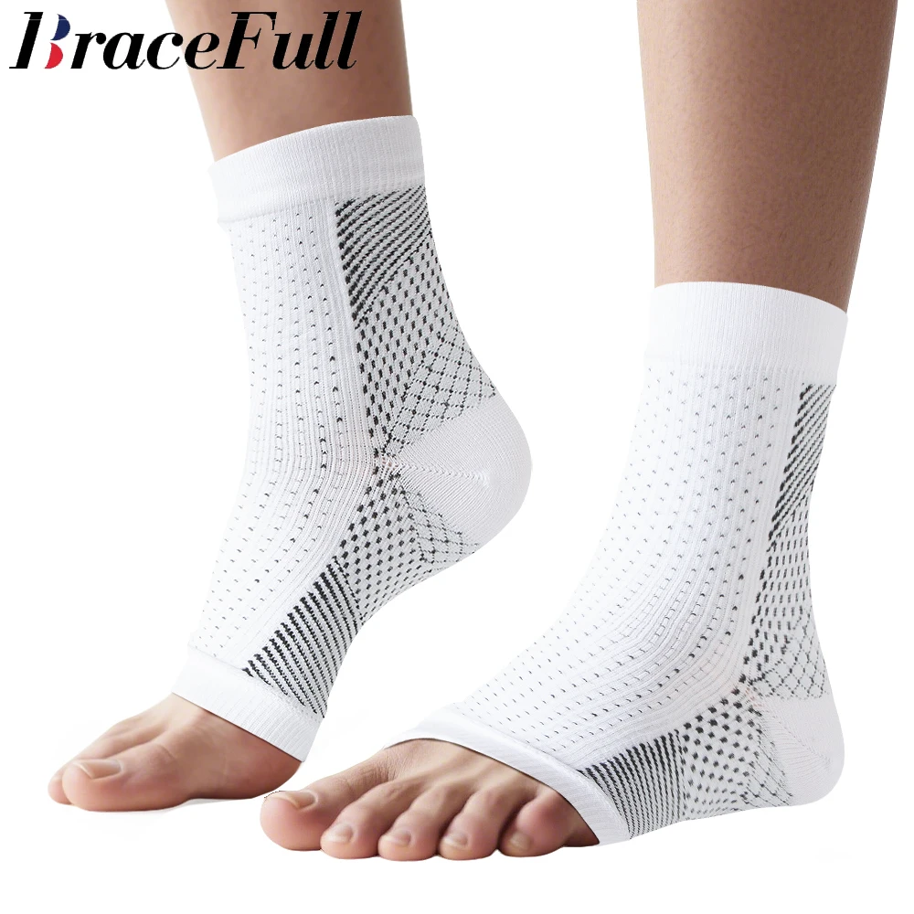 1Pair Neuropathy Socks for Women and Men,Toeless Compression Socks ...