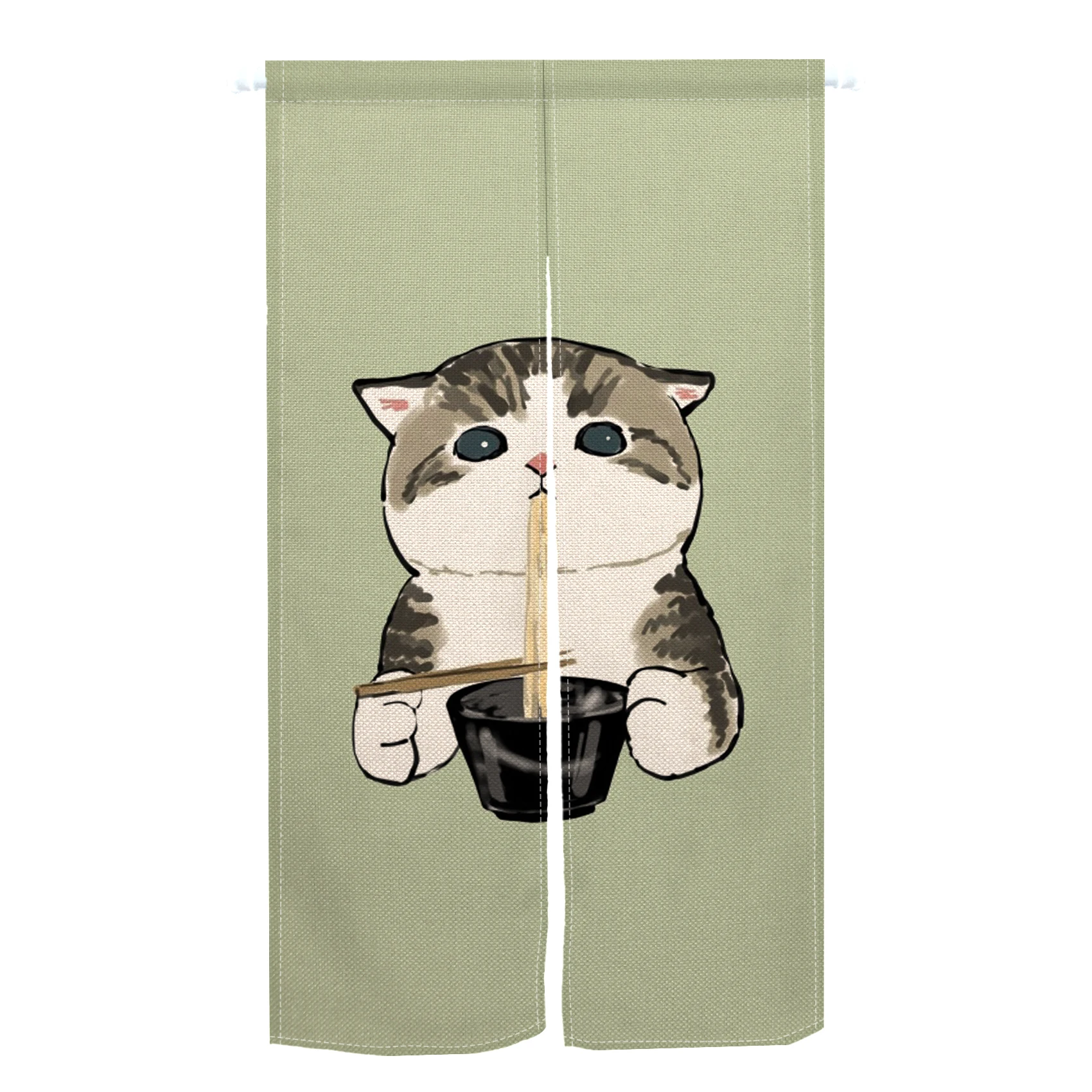 Cat-Funny-Door-Curtain-Cute-Animals-Room-Nolan-Door-Decor-Curtains ...