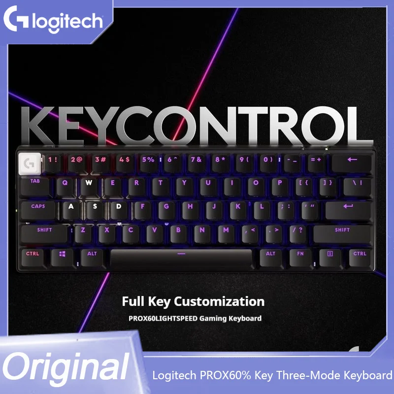 Logitech-Prox-60-Lightspeed-Gaming-Keyboard-87keys-Wireless-Bluetooth ...