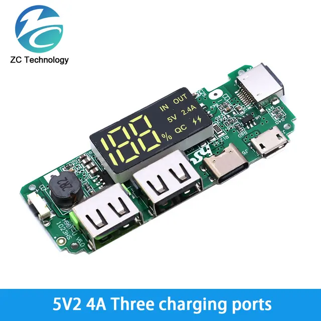 Dual USB 5V PD Mobile Power Bank 18650 Battery Charger PCB Power Module ...