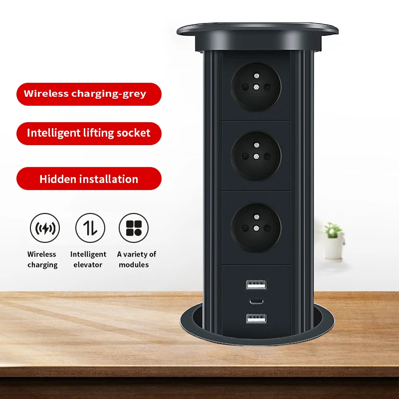French-European-style-socket-intelligent-desktop-electric-lifting ...