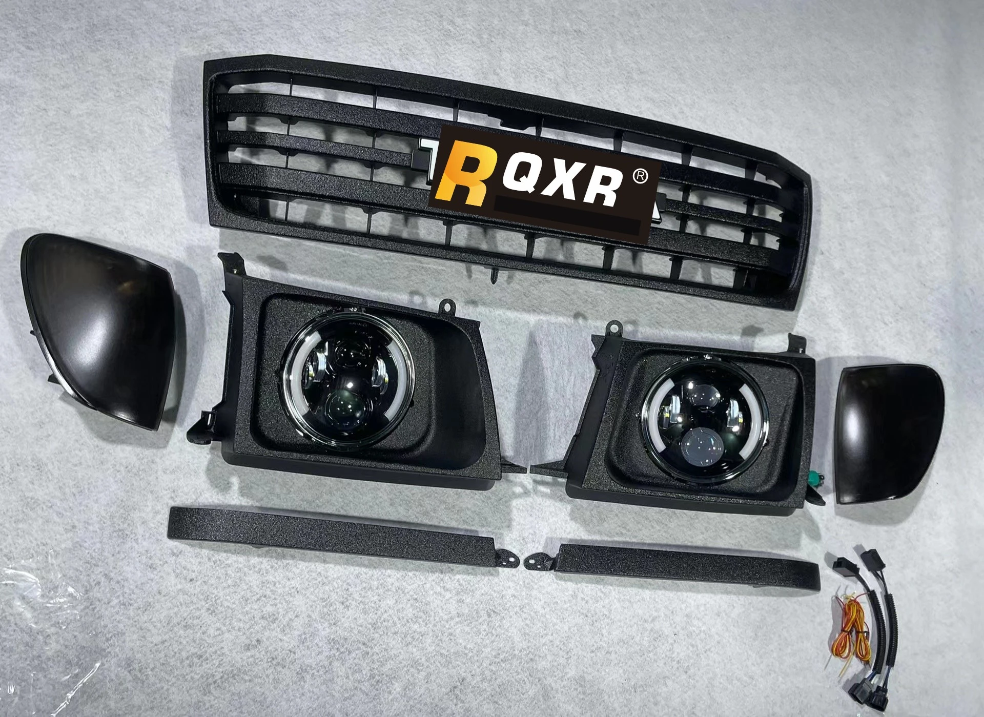 Car Front Bumper Mesh Grill Grille Racing Grills headlight cover frame for Toyota Land cruiser ...