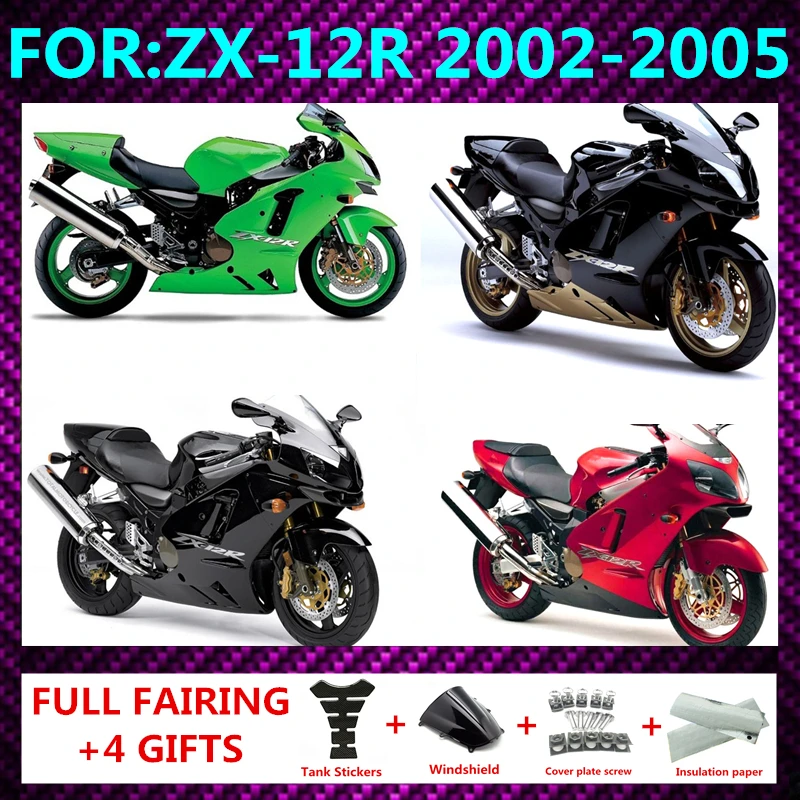 New-ABS-Whole-Motorcycle-Fairings-Kit-fit-for-ZX-12R-ZX12R-zx-12r ...