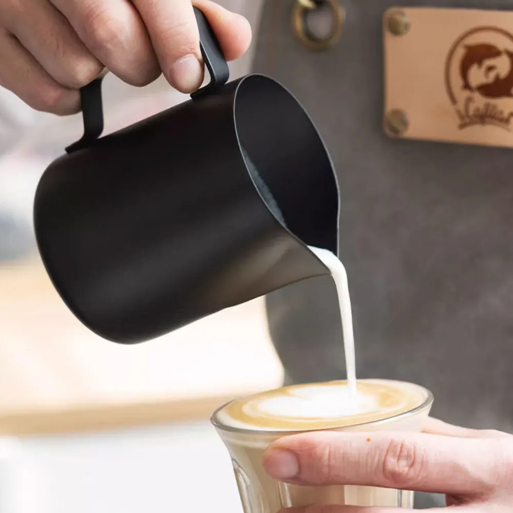 Coffee-Milk-Frothing-Jug-Latte-Art-Milk-Frother-Pitcher-Stainless-Steel ...