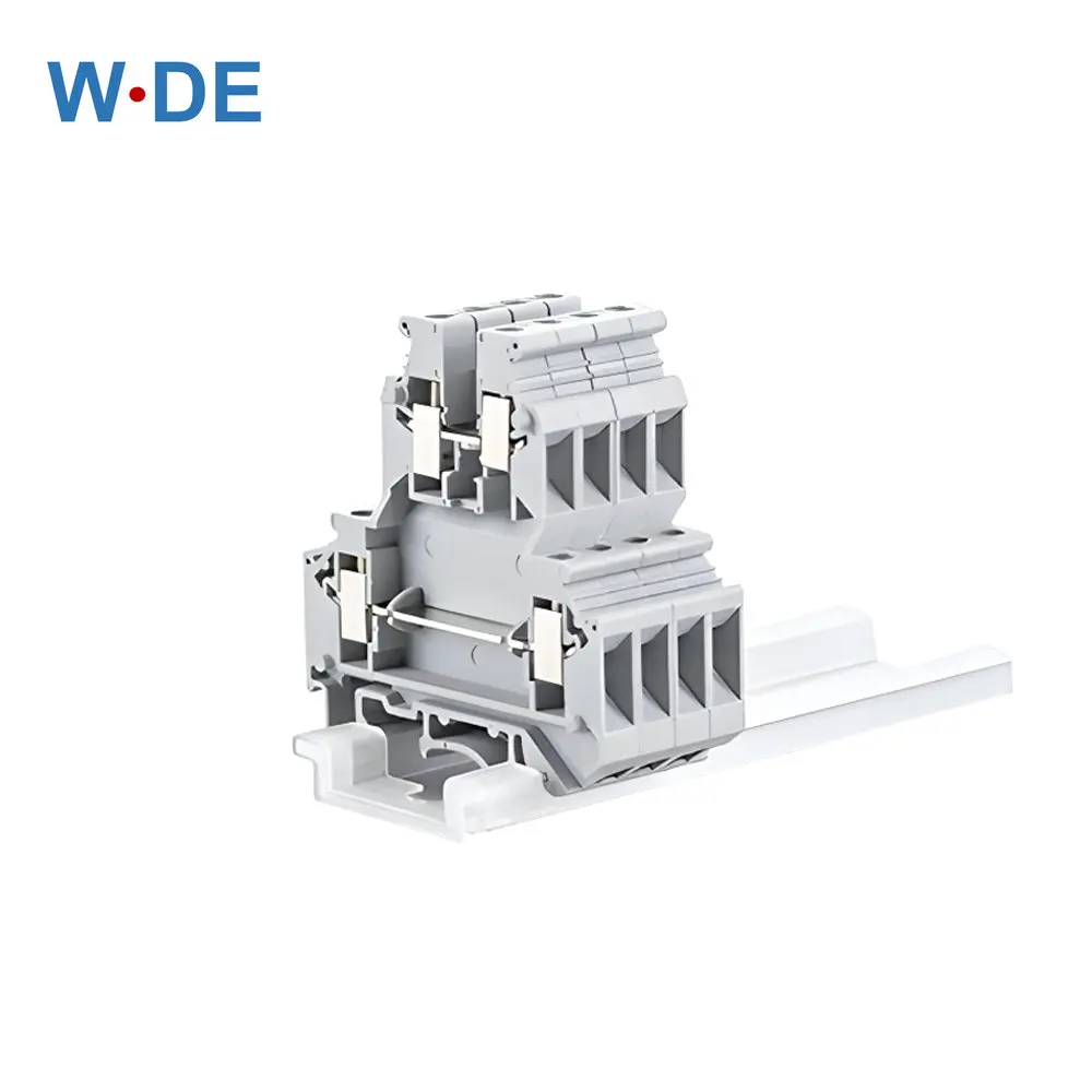 Din Rail Terminal Blocks UKK5 Connector Double Layer Terminal Blocks ...