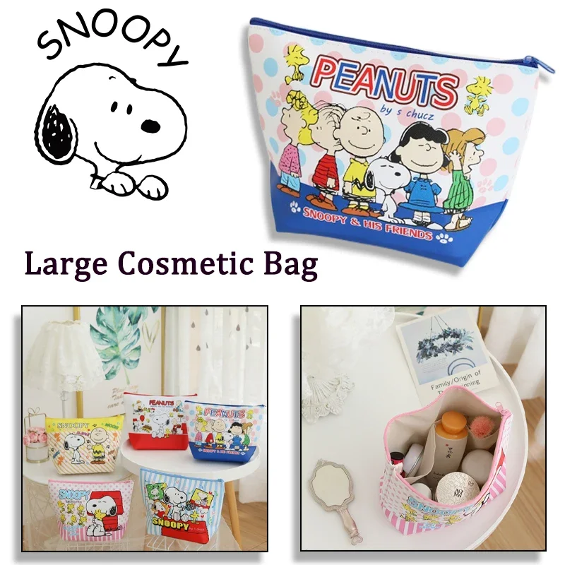 Snoopy-Large-Cosmetic-Bag-Travel-Sundries-Storage-Portable-Women-Anime ...