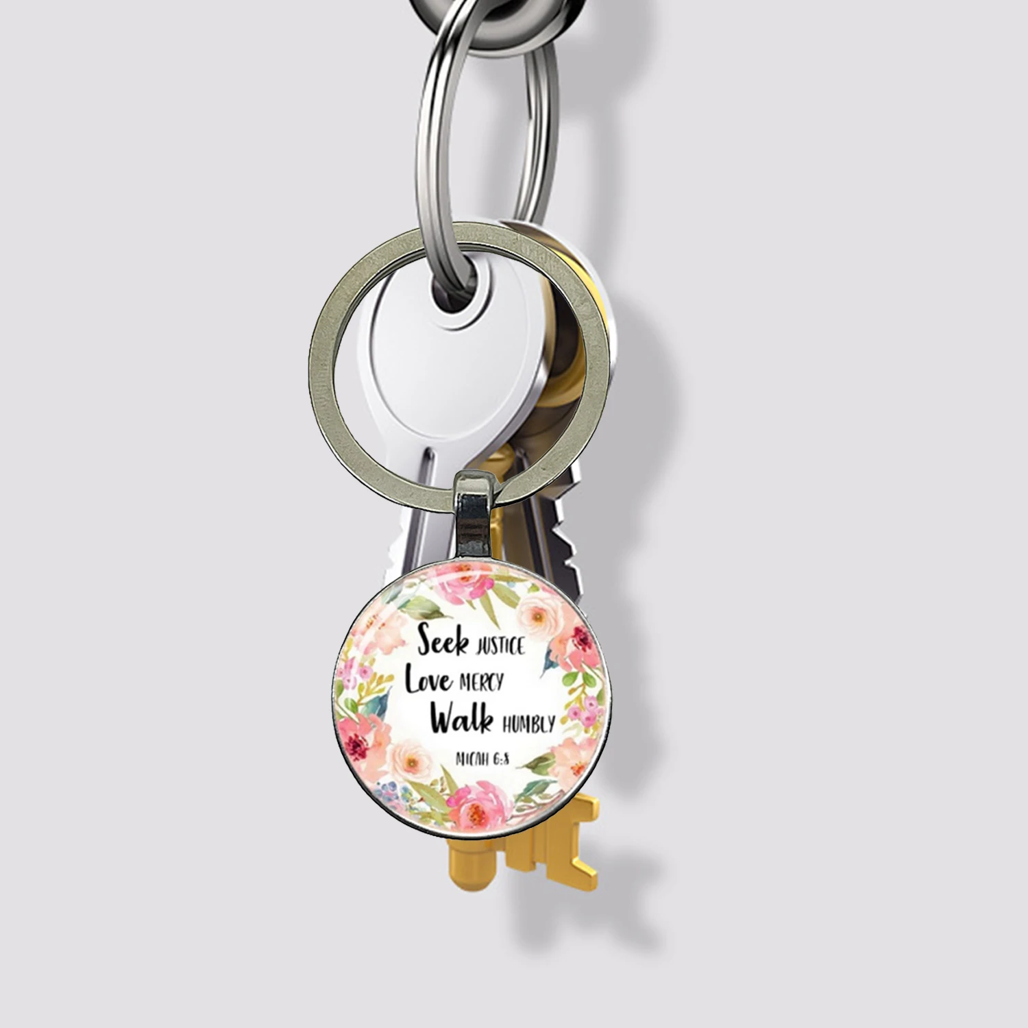 1Pc-Bible-Verse-Jesus-Christ-Christian-Keychain-Handmade-Glass-Cabochon ...