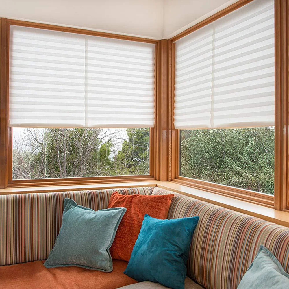 Chzimade-Simple-Adhesive-Window-Shades-Fabric-Pleated-Zebra-Blinds ...