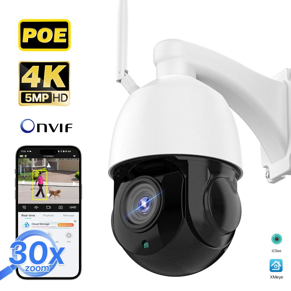 5MP-Outdoor-IP-Waterproof-Camera-PTZ-WiFi-30X-Zoom-Speed-Dome-Camera-HD ...