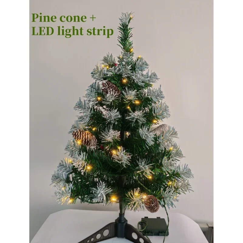 New Christmas Tree Pvc With Led Light Strips Pine Cones Christmas Tree ...