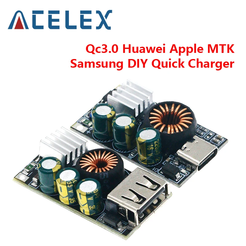 QC3.0 Apple Huawei MTK Samsung DIY Fast Charger DC 5-32V 24W Step-down Module for Emergency ...