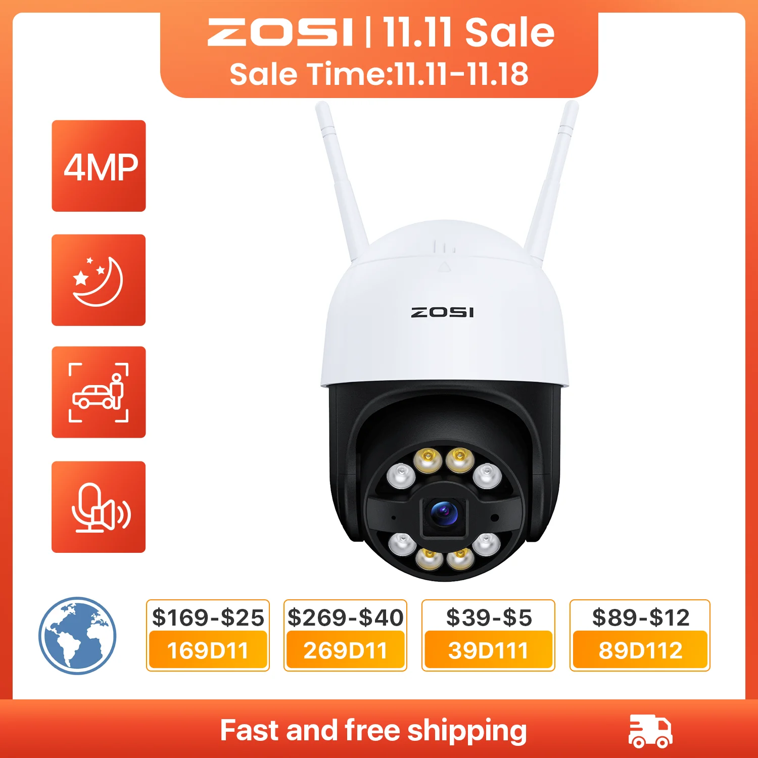 ZOSI-Wifi-PTZ-Camera-2MP-3MP-4MP-Starlight-Night-Vison-Surveillance ...