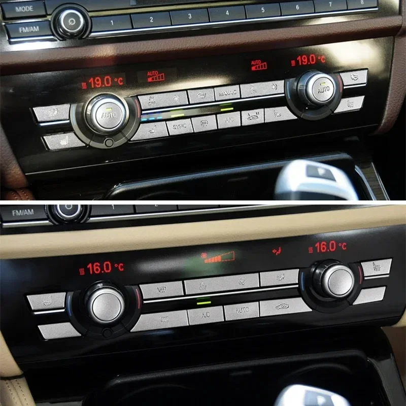 For BMW 5 Series F10 2013-17 Aluminum Alloy Silver Car Central Control ...